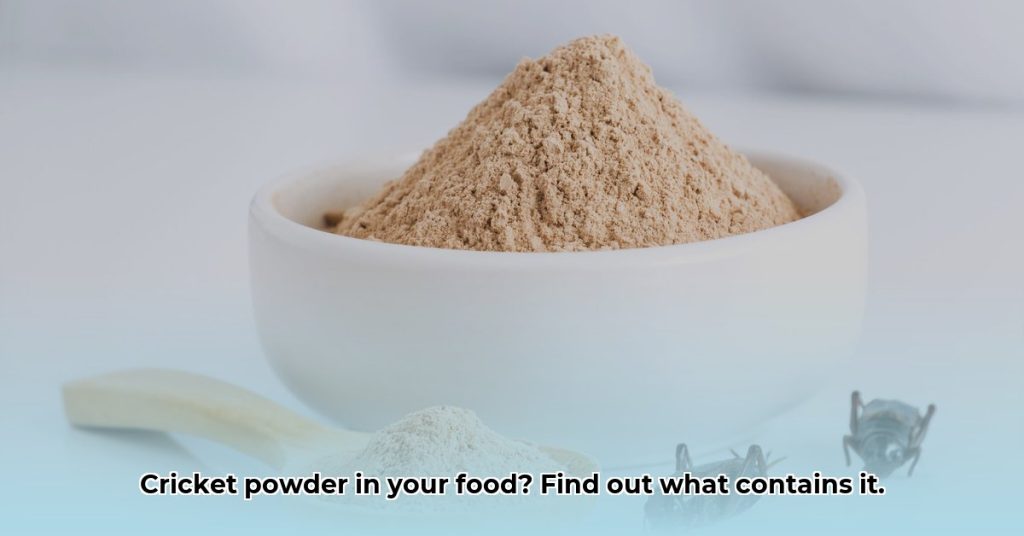 What Foods Contain Acheta Powder (Cricket Powder)? - The Green Grid