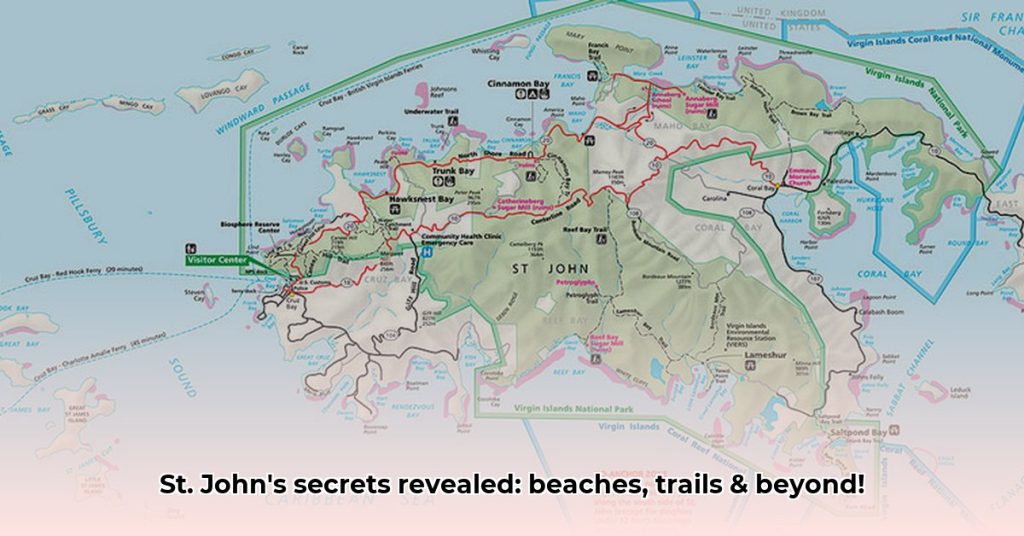St. John USVI Map: Your Guide to Beaches, Trails & More - The Green Grid