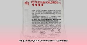 mEq to mL Conversion: Formula, Calculator & Examples - The Green Grid