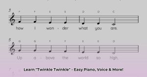 Twinkle Twinkle Little Star: Notation for Piano, Voice, and More (Sheet ...