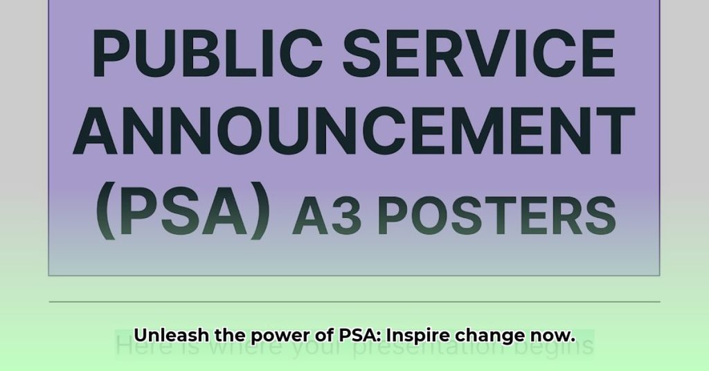 Powerful PSA Examples: Inspiring Change Through Effective Communication ...