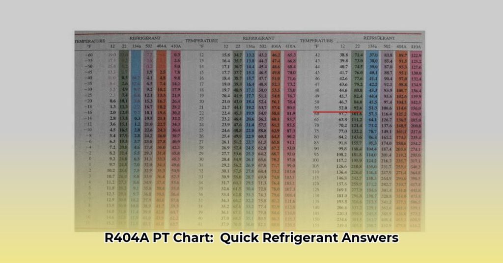 R404A PT Chart (Pressure-Temperature Chart): A Comprehensive Guide ...