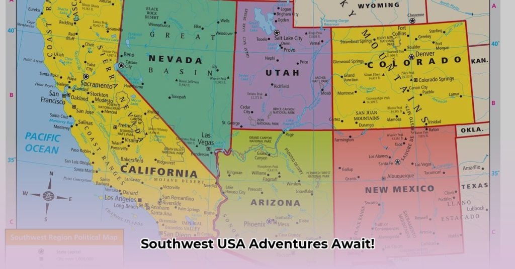 Southwest USA Map: Explore the Southwestern United States - The Green Grid