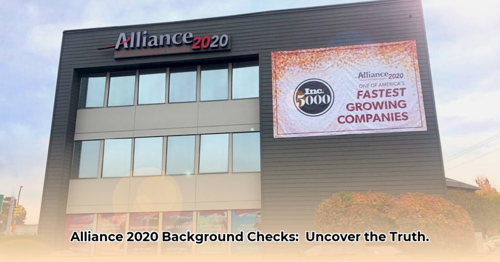 Alliance 2020 Background Checks: Secure & Compliant Solutions - The ...
