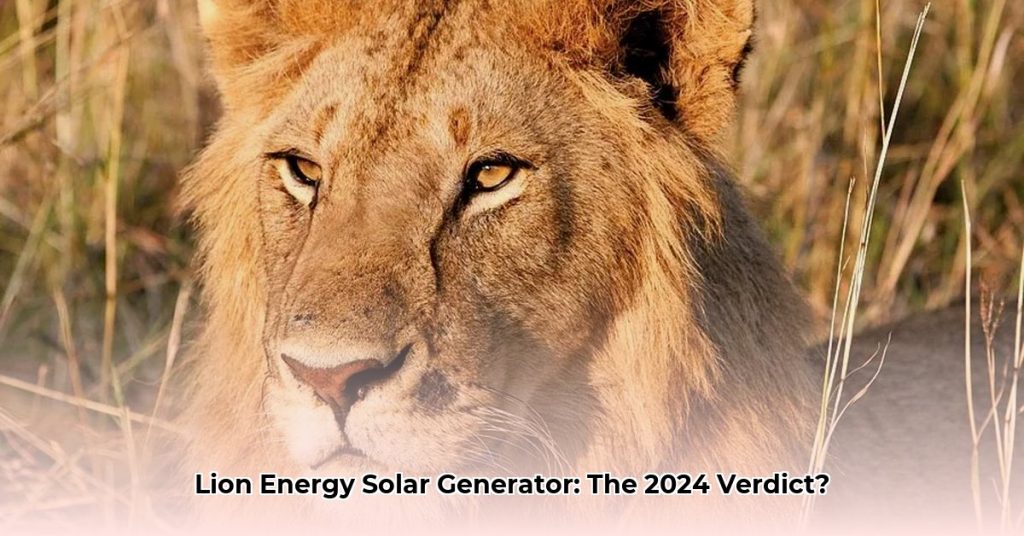 Lion Energy Solar Generator Review: 2024 Deep Dive - The Green Grid